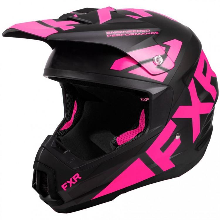 Шлем FXR Torque Team Black Pink Quick Release - купить в Санкт ...